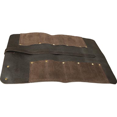 Leather Personalised Chisel Roll - 8 Pockets - Connell