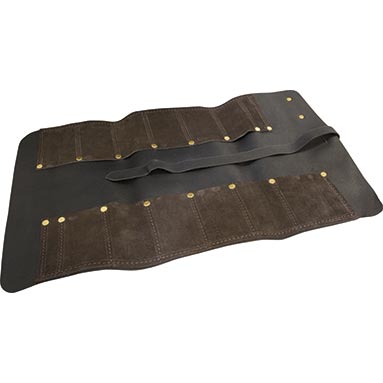 Leather Personalised Chisel Roll - 12 Pocket - Connell